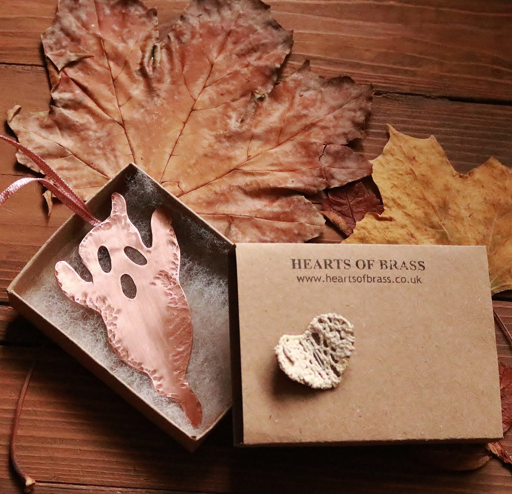 Copper ghost decoration keepsake – hearts of brass